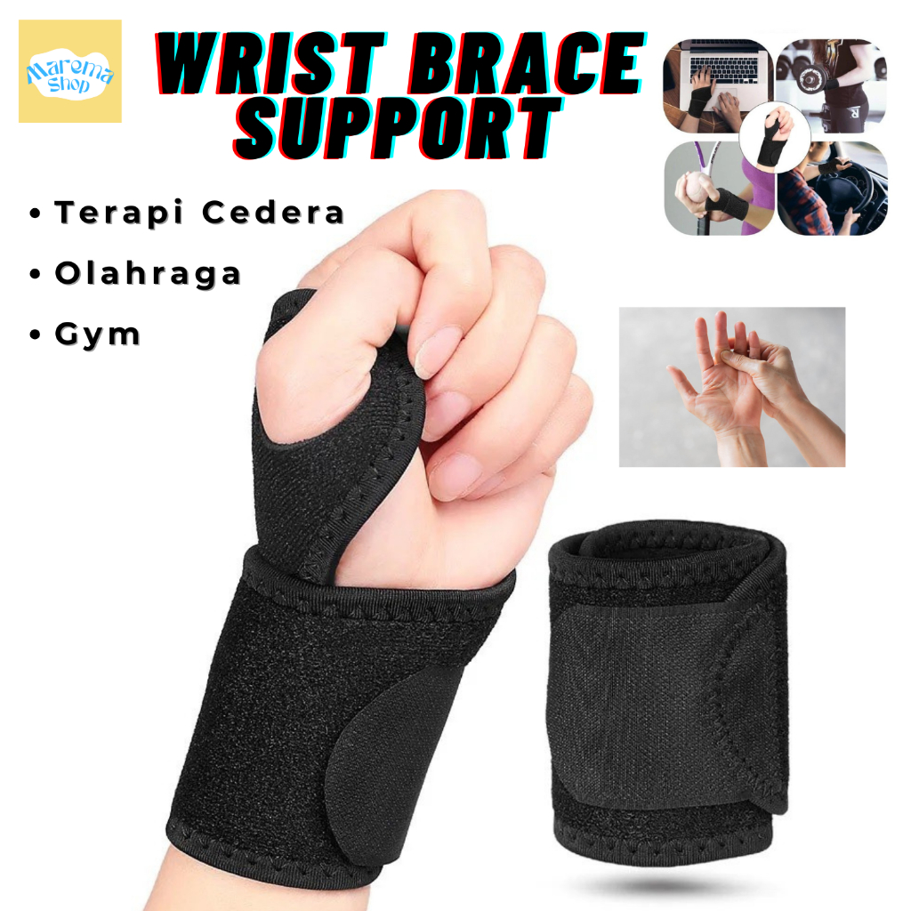 Jual Deker Pergelangan Tangan Support Wrist Hand Wristband Brace Palm ...