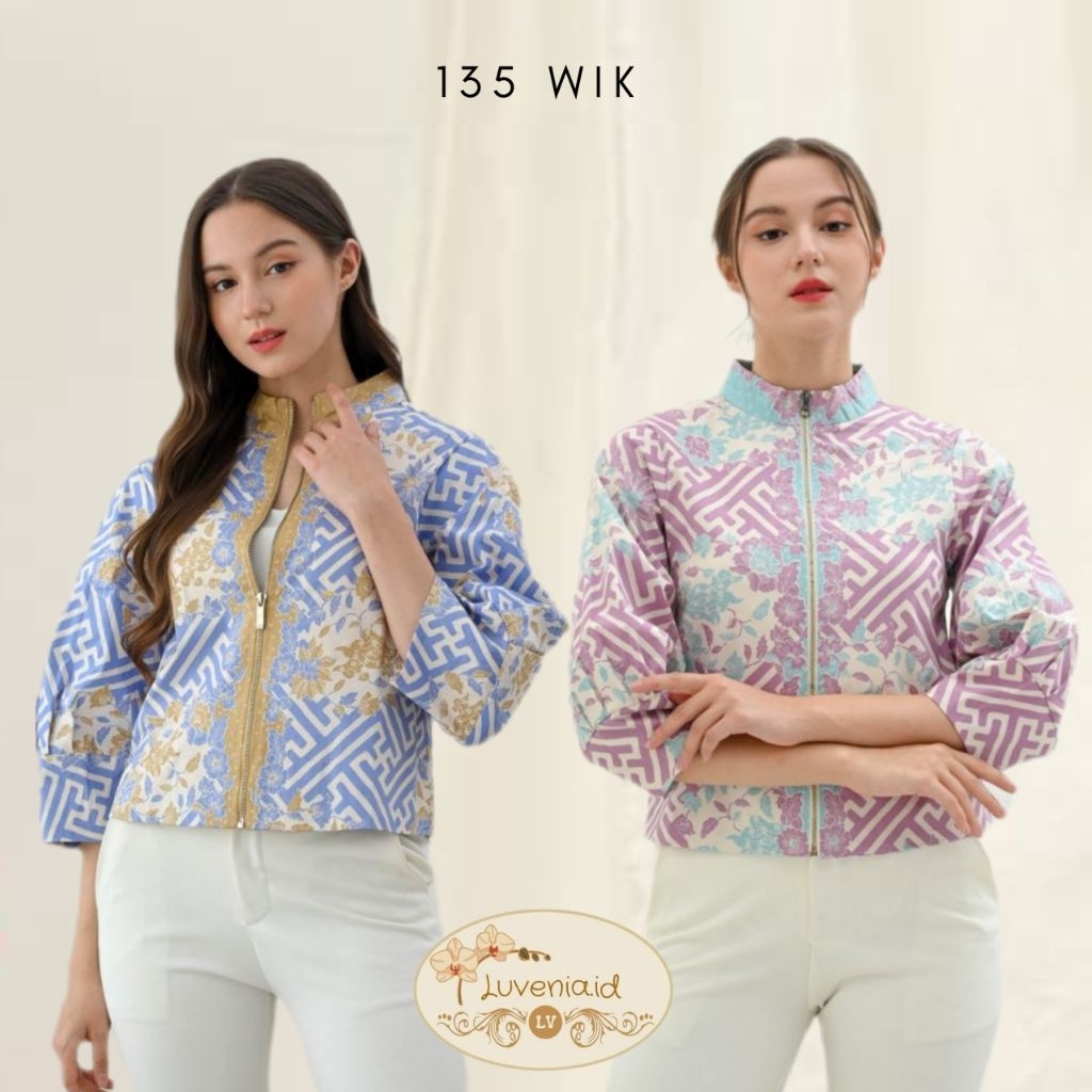 Jual Outer Batik 135 WIK / Jaket Batik / Batik Modern / Batik Wanita ...
