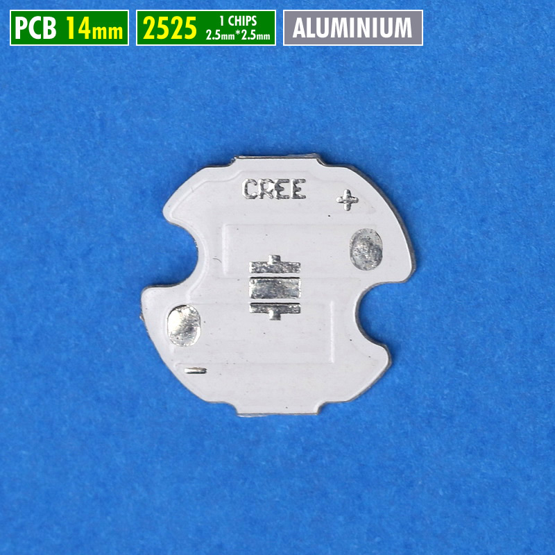 Jual PCB 14mm 2525 Aluminium Led 2.5x2.5mm XB-D XB-H BD BH XBD Chip ...