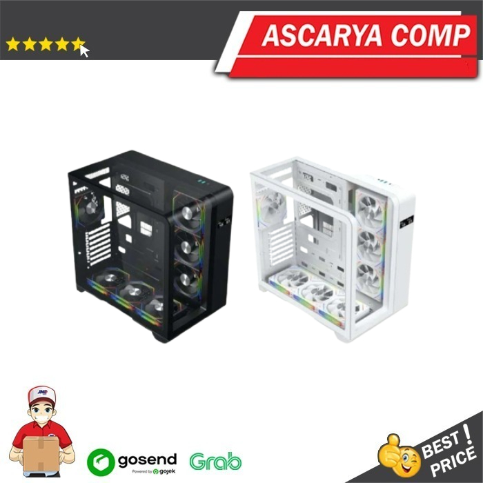 Jual VBR Z9 Panoramic White Casing ATX PC Desktop Case | Shopee Indonesia