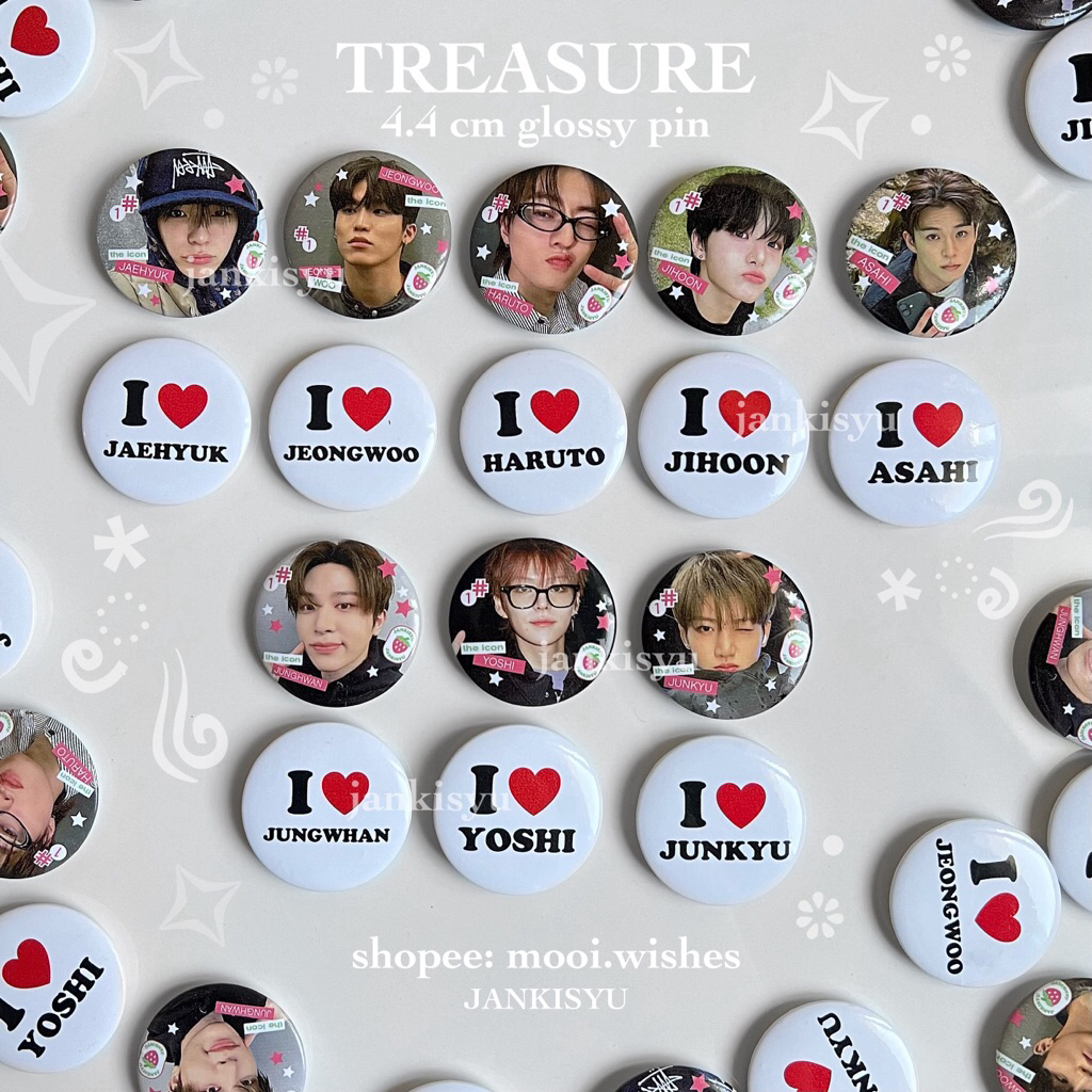 Jual Treasure Pin Glossy The Icon Lucu Murah Aesthetic Trinkets Deco ...