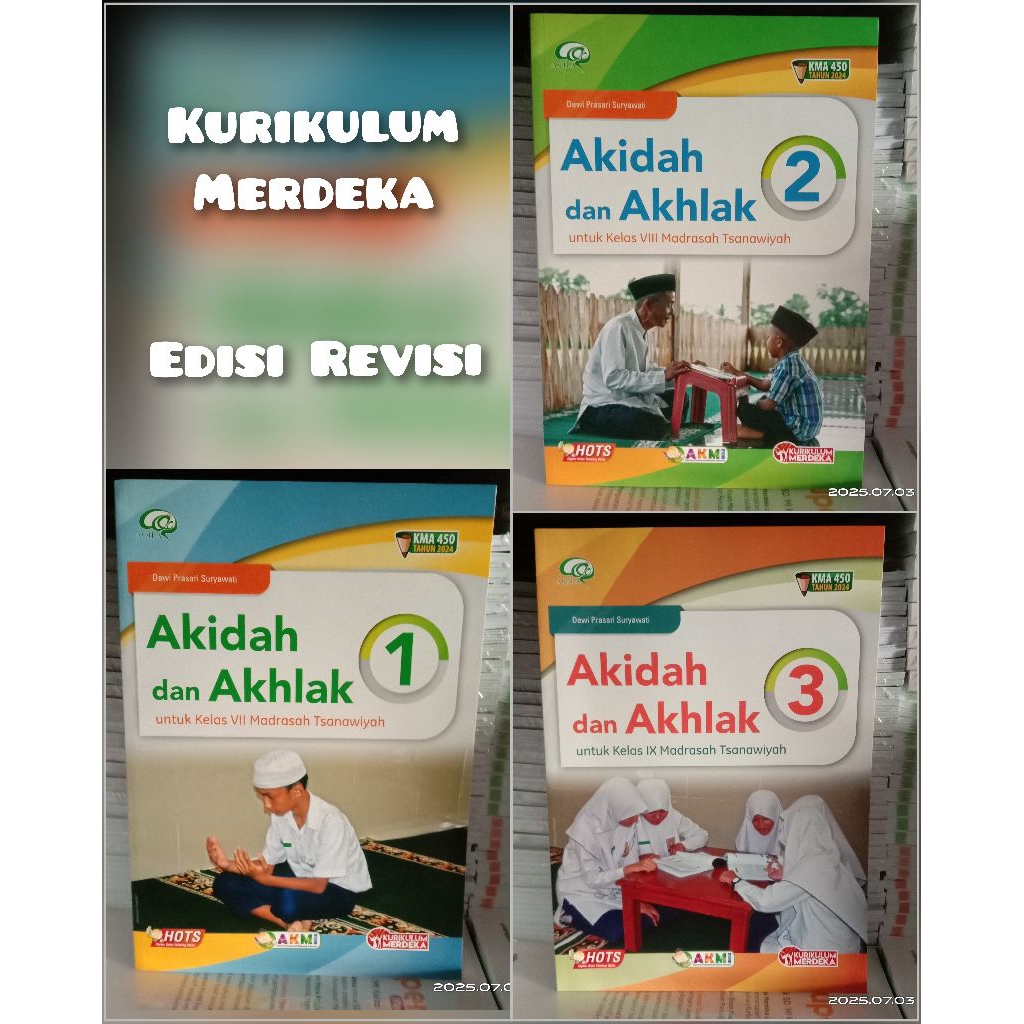Jual Buku Akidah dan Akhlak Kelas 7 8 9 Mts Kurikulum Merdeka AQILA / Kelas 1 2 3 Mts | Shopee ...