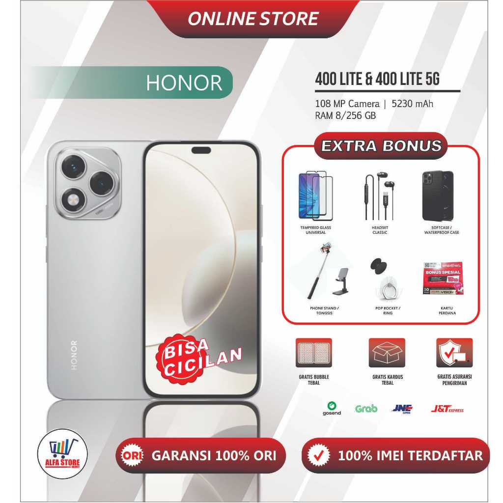 Jual Honor 400 Lite & Honor 400 Lite 5G RAM 8/256GB Garansi Resmi ...