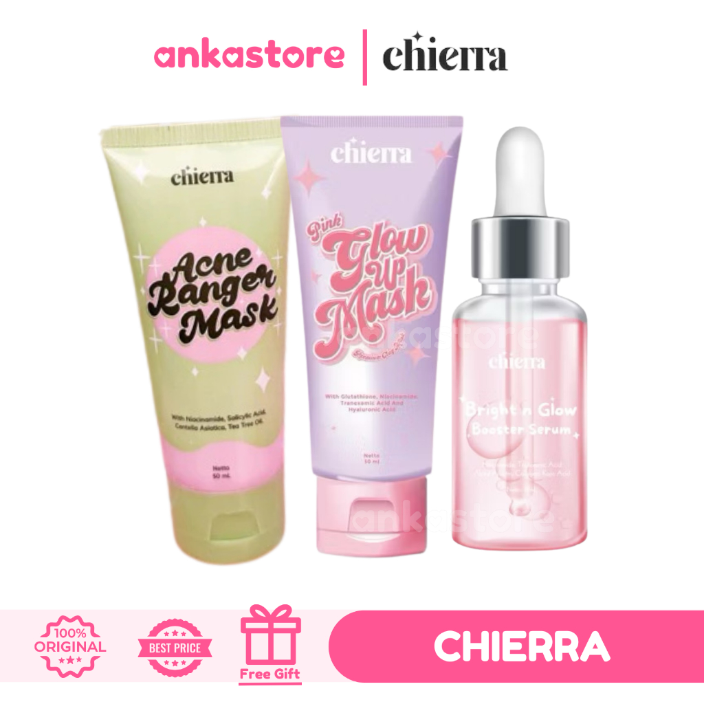 Jual CHIERRA BEAUTY | Pink Glow Up Mask Glow n Bright Booster Serum ...