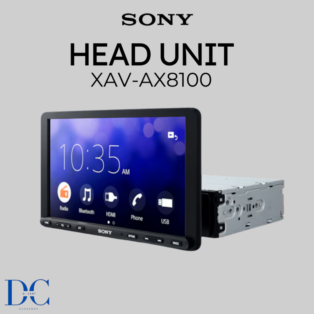 Jual Head Unit Digital Mobil SONY XAV-AX8100 - Single Din Apple CarPlay ...