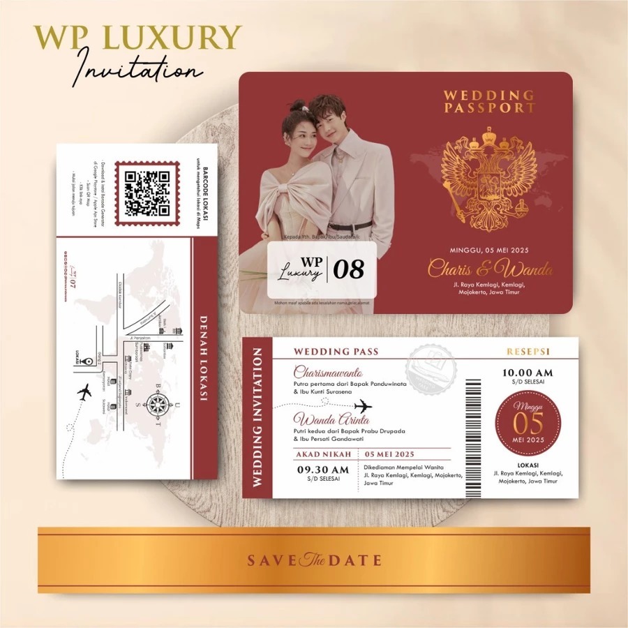 Jual UNDANGAN PERNIKAHAN PASSPORT FULL COLOUR - UNDANGAN NIKAH ...