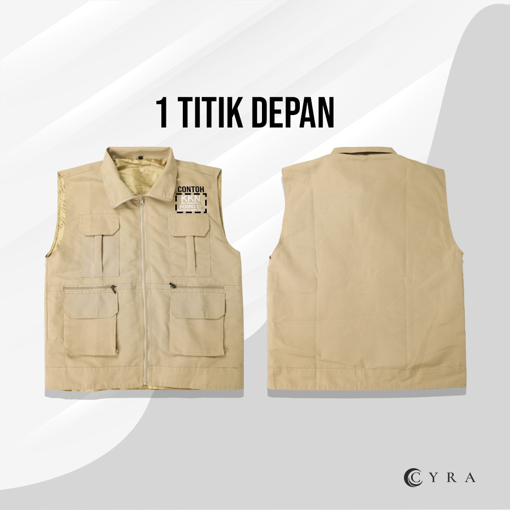 Jual ROMPI KERAH LAPANGAN CUSTOM BORDIR - ROMPI KKN MANCING VEST MOTOR ...