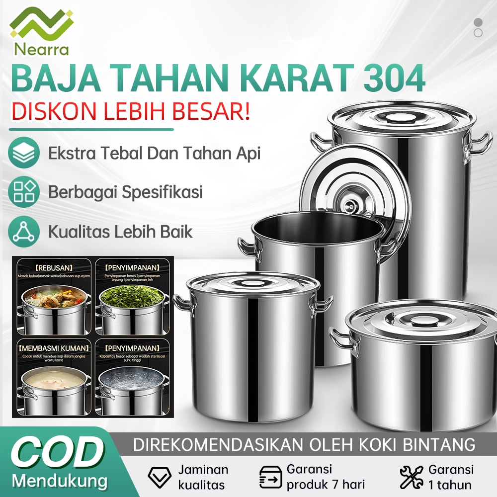 Jual Panci Dandang Stainless Steel Tebal Panci Bakso Stockpot Panci ...