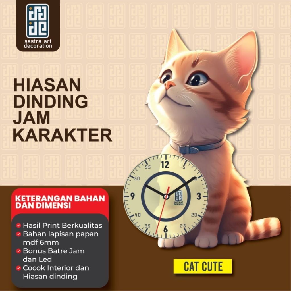 Jual JAM DINDING ANIMASI KARAKTER LUCU | Shopee Indonesia