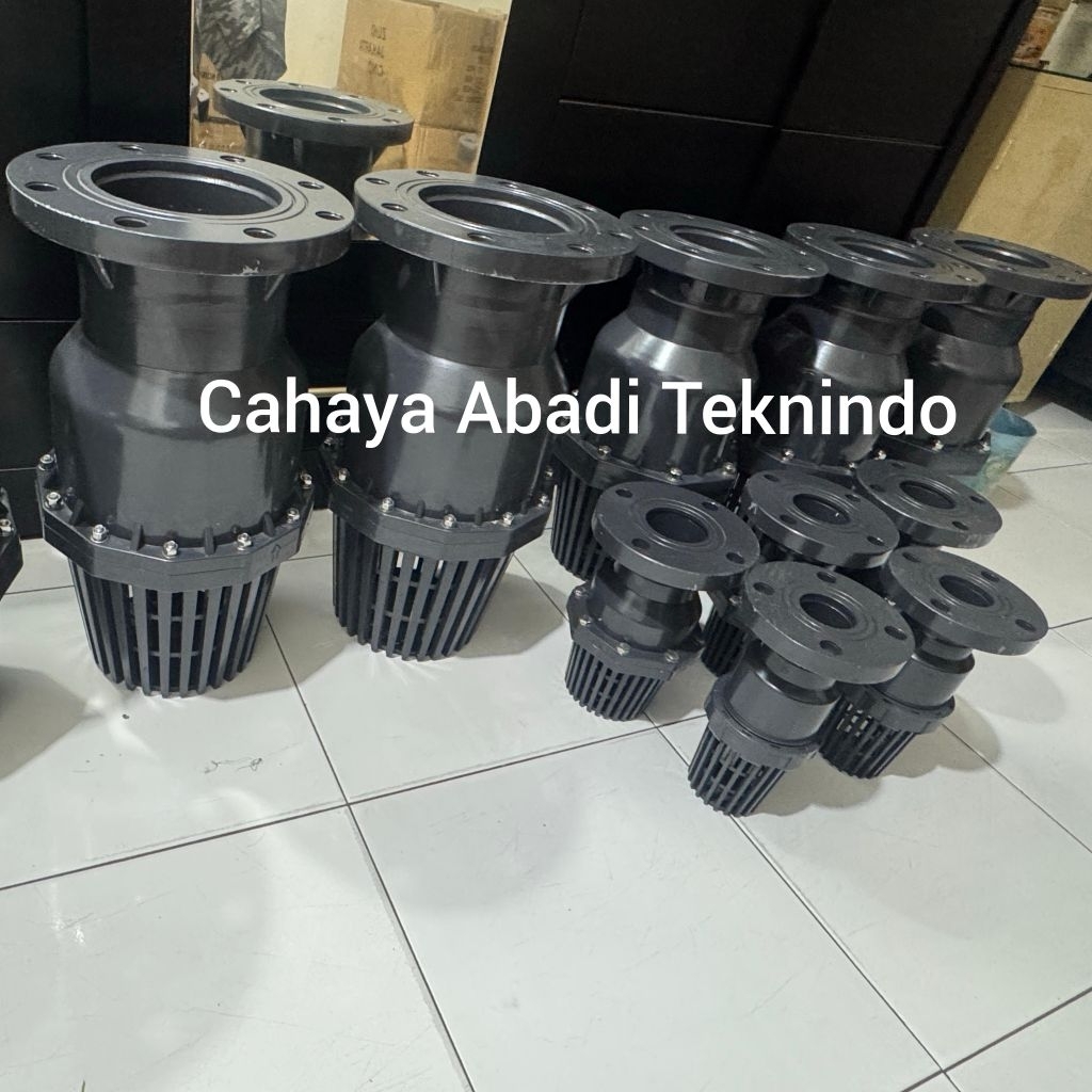 Jual Foot valve pvc flange 3"inch / Swing foot valve pvc jis 10k ...