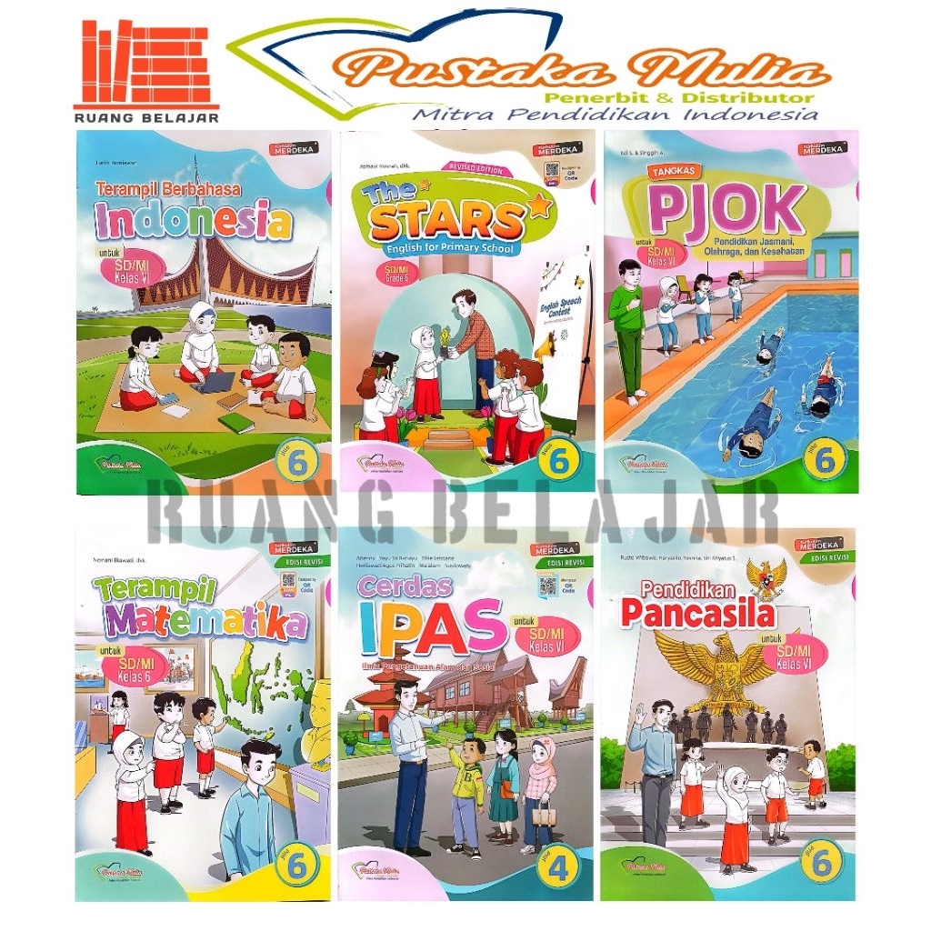 Jual Buku Pustaka Mulia SD/MI Kelas 6 - Kurikulum Merdeka | Shopee Indonesia