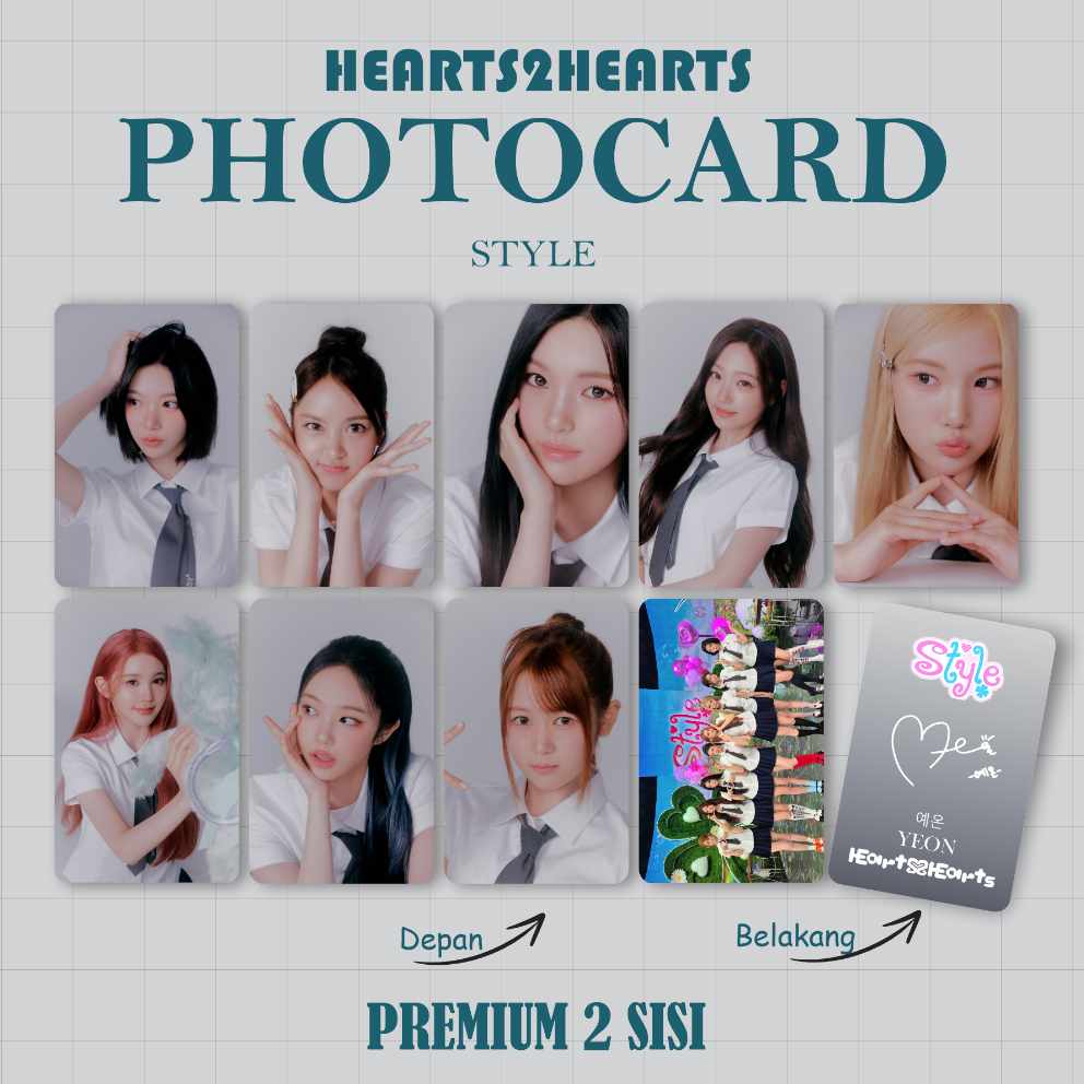 Jual [2 SISI] PHOTOCARD PC HEARTS2HEARTS - H2H - STYLE - THE CHASE ISI 9 (PCS) PREMIUM UNOFF ...