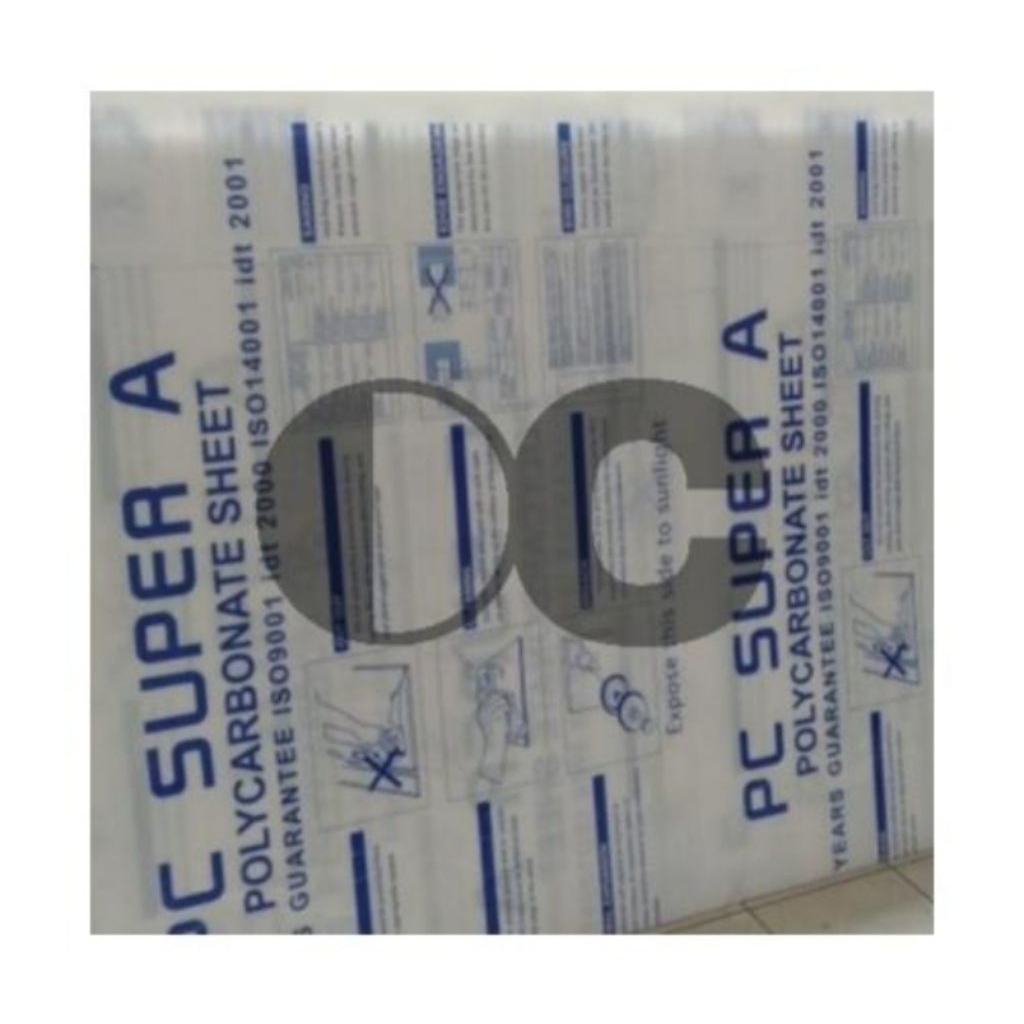 Jual POLYCARBONATE SHEET SOLID CLEAR 122CM X 244CM ( TEBAL DI VARIASI ) | Shopee Indonesia