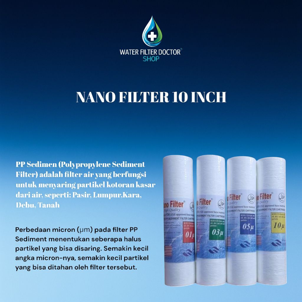 Jual CARTRIDGE FILTER AIR 10 INCH / CATRIDGE FILTER AIR 10 INCH ...