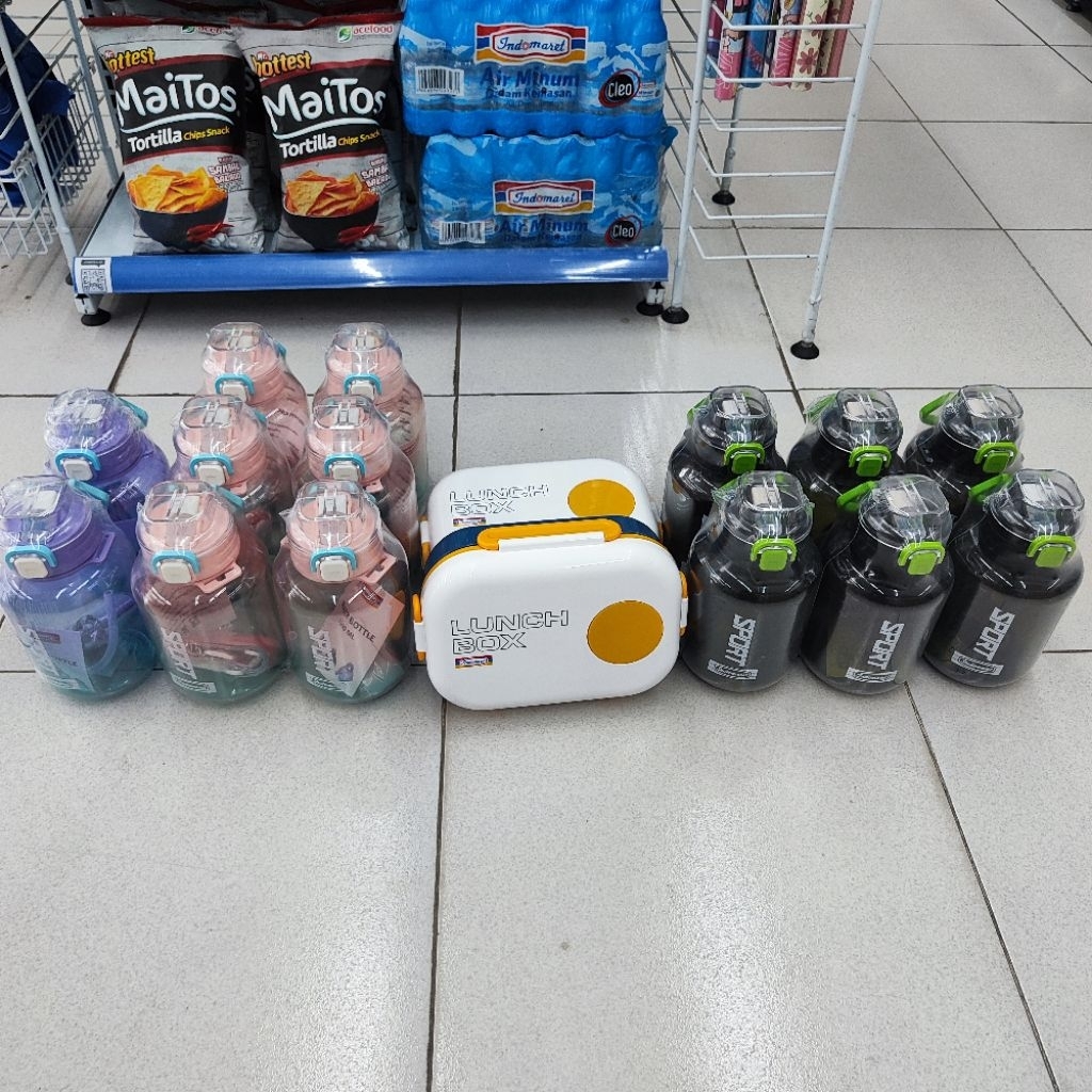 Jual Indomaret Kotak Makan Dan Botol Air Sport 1100ml limited Edition ...