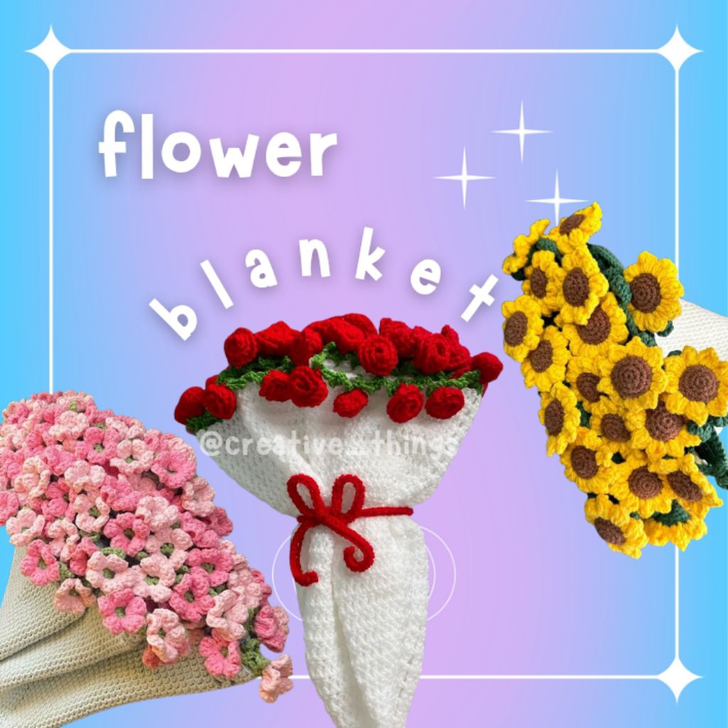 Jual (Part 1) Flower Bouquet Blanket | Buket Bunga Selimut | Custom ...