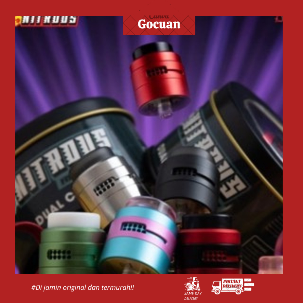 Jual NITROUS RDA DUAL CAP ONLY RDA NITROUS BY KOKO SARANG 100% ...