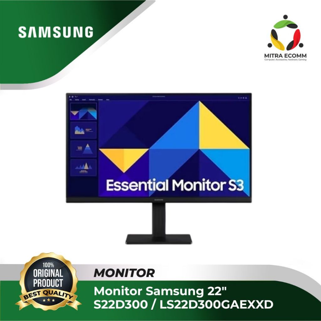 Jual Monitor Samsung Flat 22" FHD IPS 100Hz S30GD S22D300 | Shopee ...