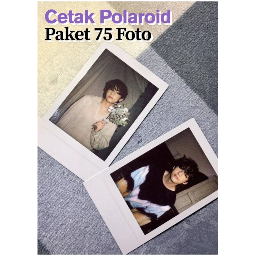 Jual Cetak Foto Polaroid 75 Pcs | Kertas Tebal & Mengkilap | Custom Bebas Foto | Shopee Indonesia