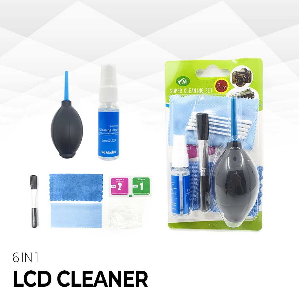 Jual Cleaning Kit 6in1 Pembersih Layar Laptop / Pembersih Monitor LCD ...