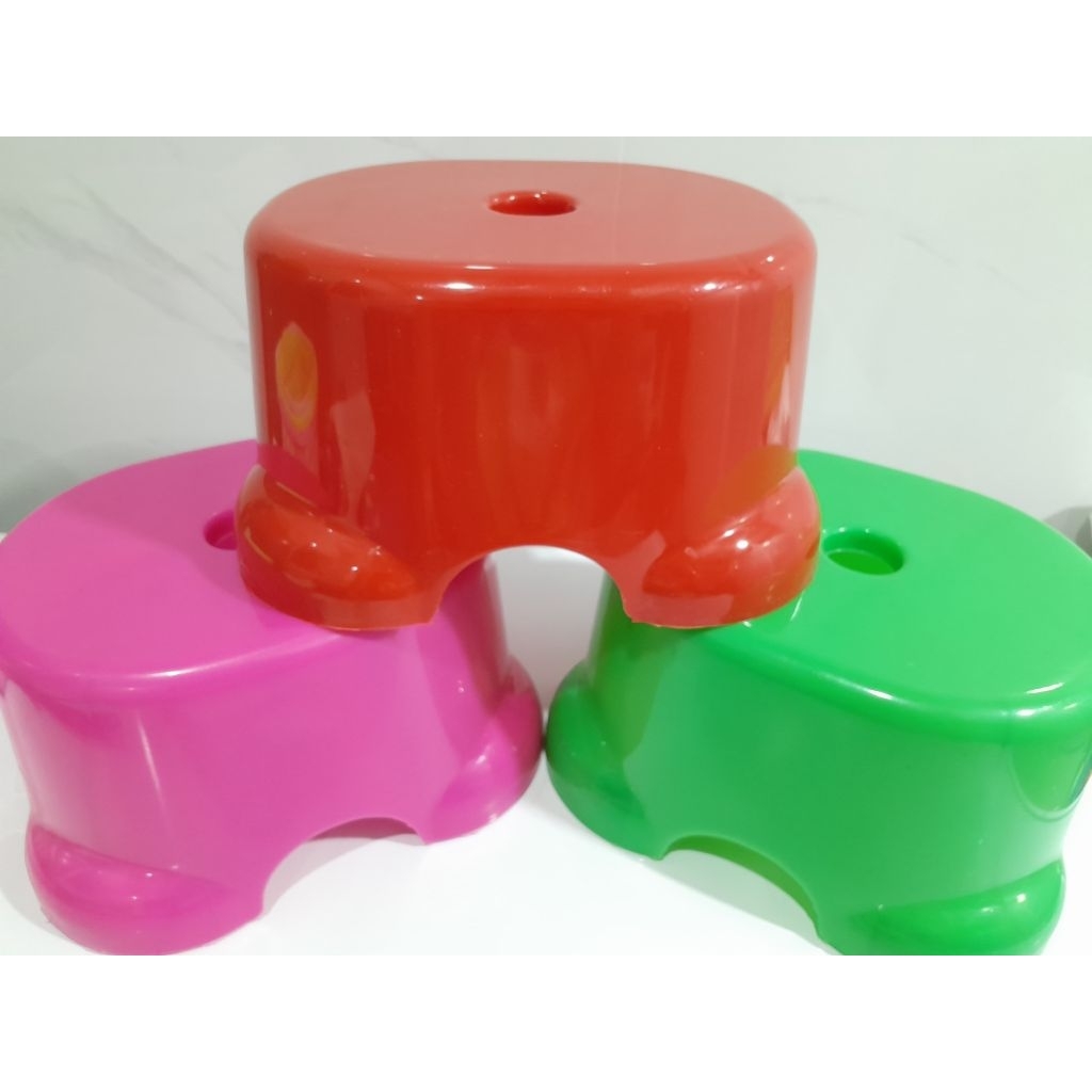 Jual Kursi Bangku Bulat Plastik Pastel Tebal Premium / Kursi Bangku ...