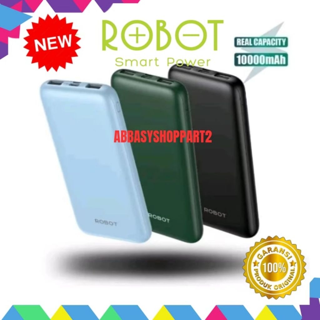 Jual TERMURAH!! Robot powerbank RT12 10.000mAh Dual input slim Original ...