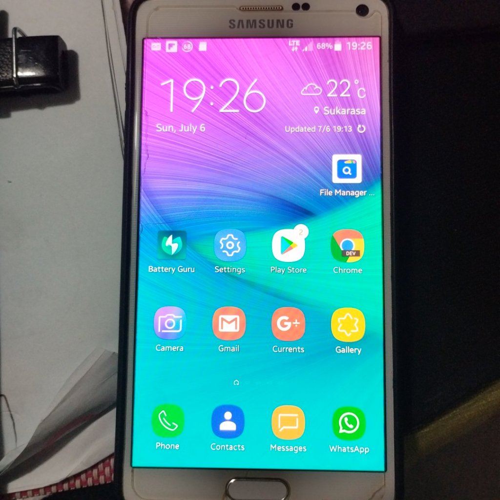 Jual Smartphone Samsung Galaxy Note 4 bekas, N910H, 3/32 GB, NFC, sudah upgrade 4G/LTE | Shopee ...