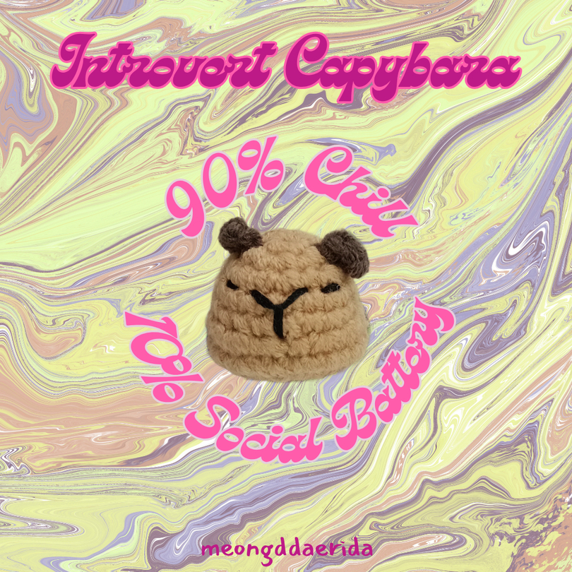 Jual Capybara Keychain | Gantungan Kunci Kapibara | Bag Charm | Crochet ...