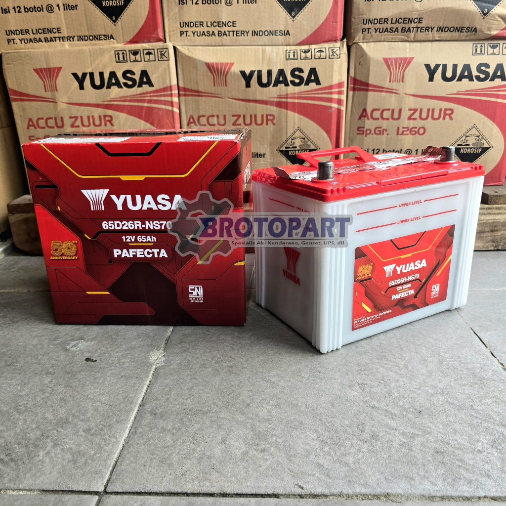 Jual Aki Mobil YUASA NS70 65D26R Pafecta 12V 65Ah Aki basah original ...