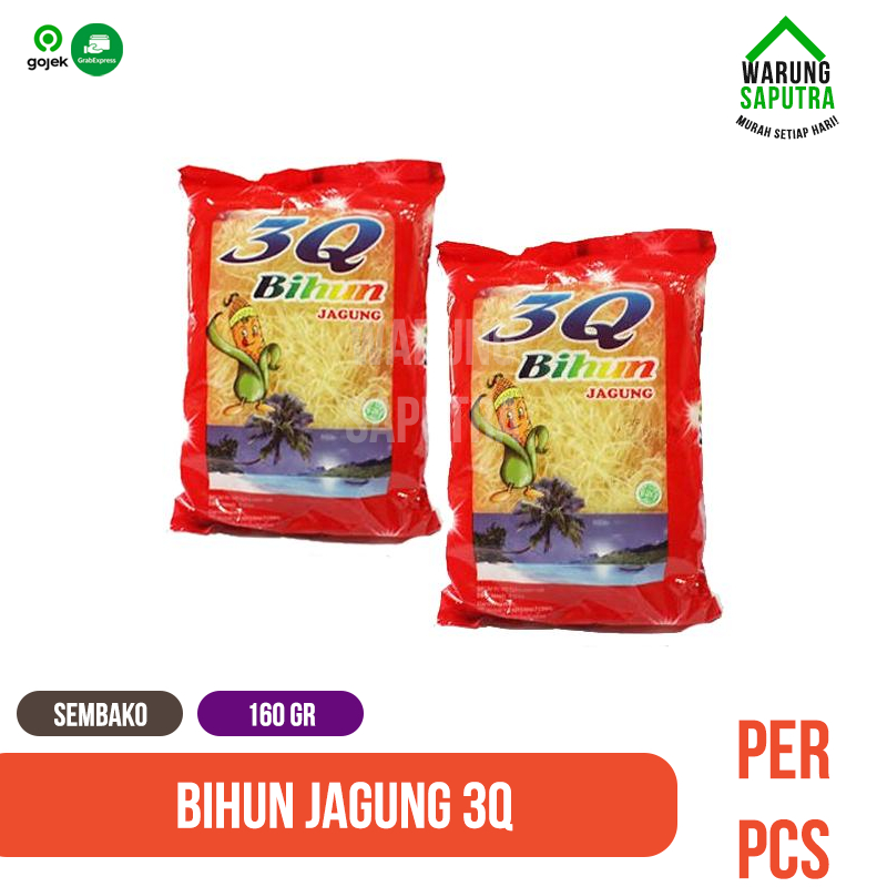 Jual Bihun Jagung 3Q per pcs 160 g | Shopee Indonesia