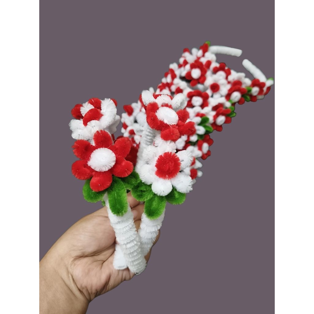 Jual (ready)Bando merah Putih/bando kemerdekaan/bando bunga Lucu/Bando ...