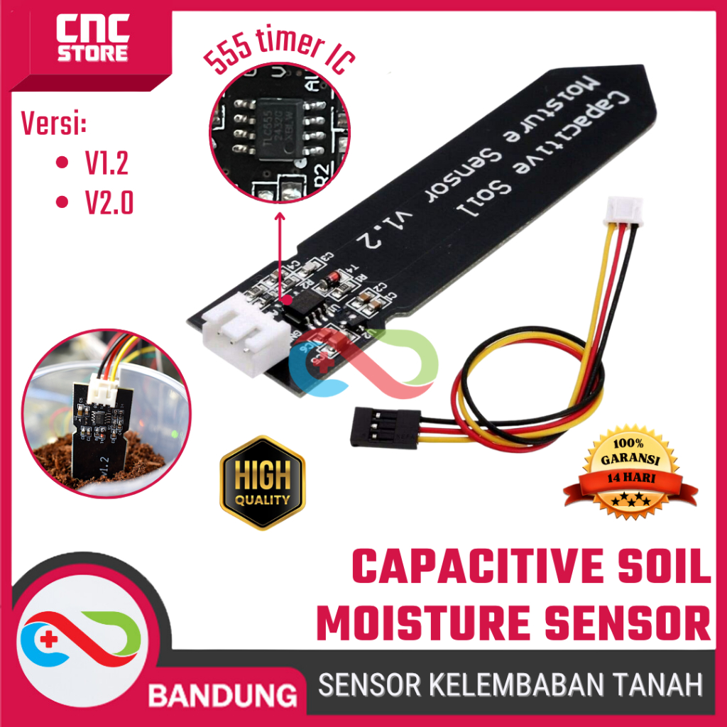 Jual Capacitive Soil Sensor Tanah Hygrometer Humidity Moisture Module ...