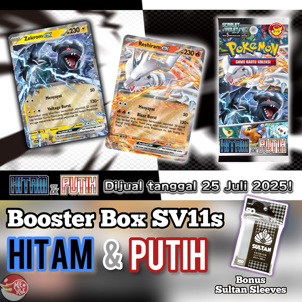 Jual Booster Box Hitam & Putih SV11S Scarlet Violet Kartu Game Koleksi ...