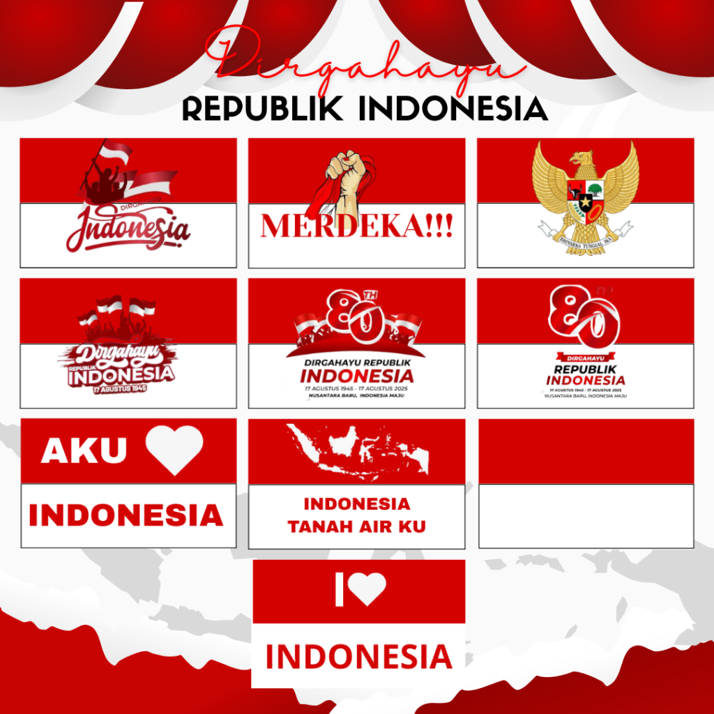 Jual Stiker Pipi Merah Putih 30 Pcs / Sticker Bendera Pipi / Stiker ...