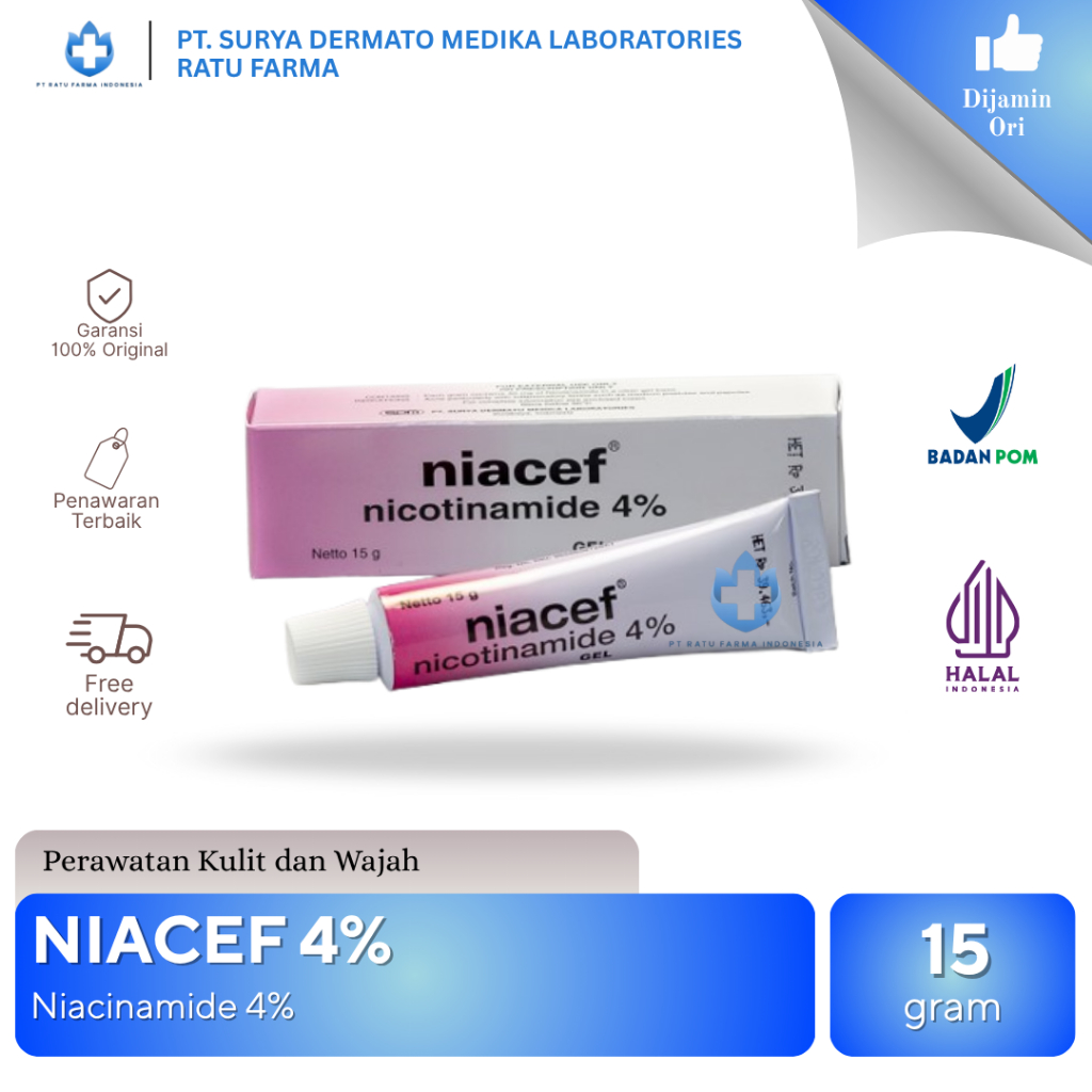 Jual Niacef4% Gel Tube 15 gram | Shopee Indonesia