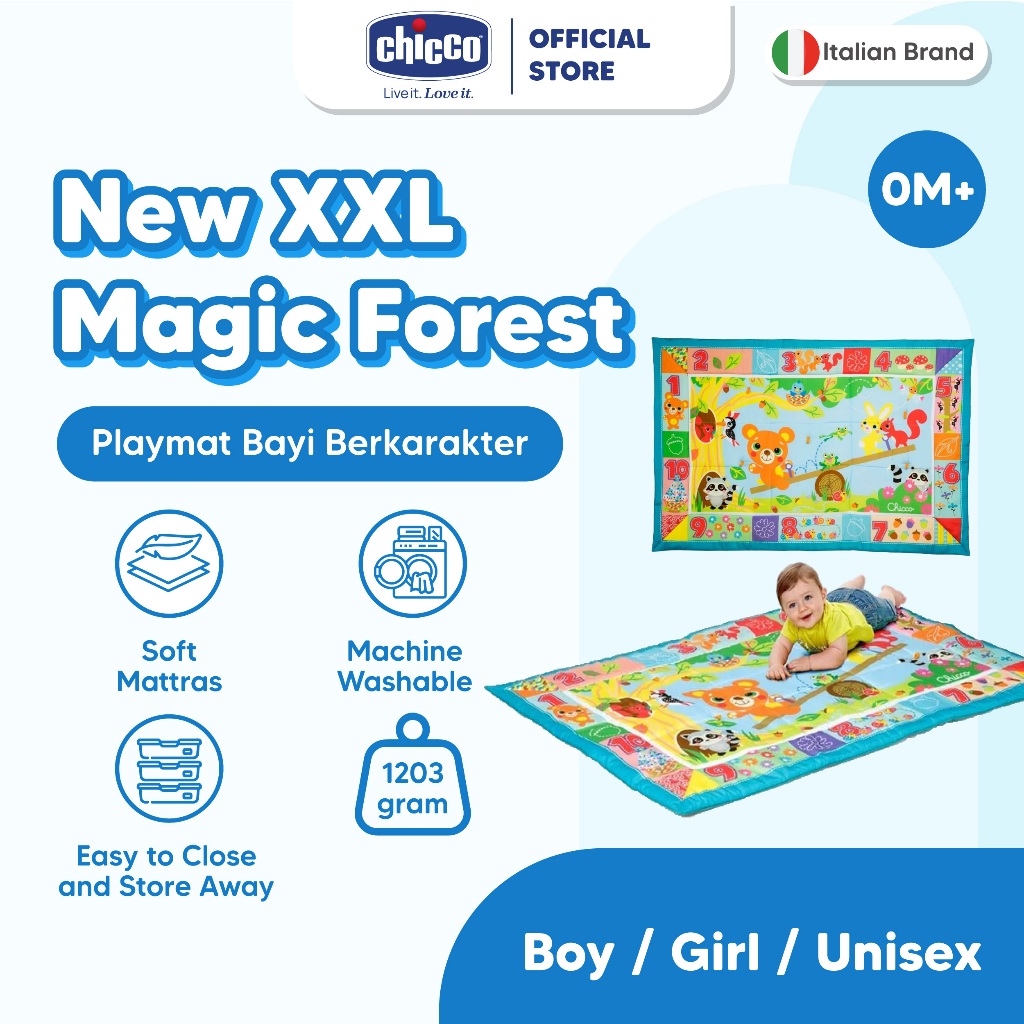 Jual CHICCO Toy New XXL Magic Forest 0M+ / Playmat Bayi 0 Bulan ...