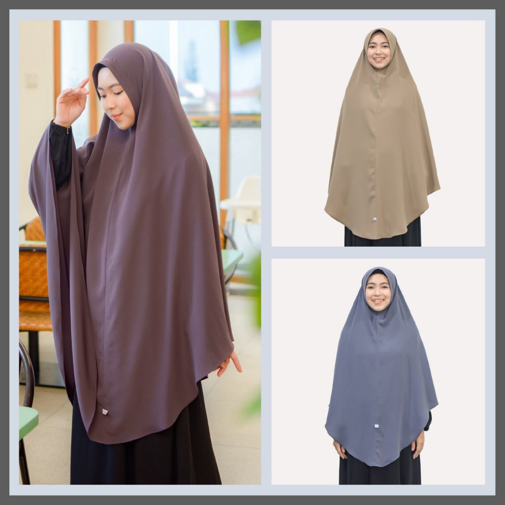 Jual Hijab Bergo Jumbo Syar'i Instan Bahan Wolfis Premium Bergo Inaya ...