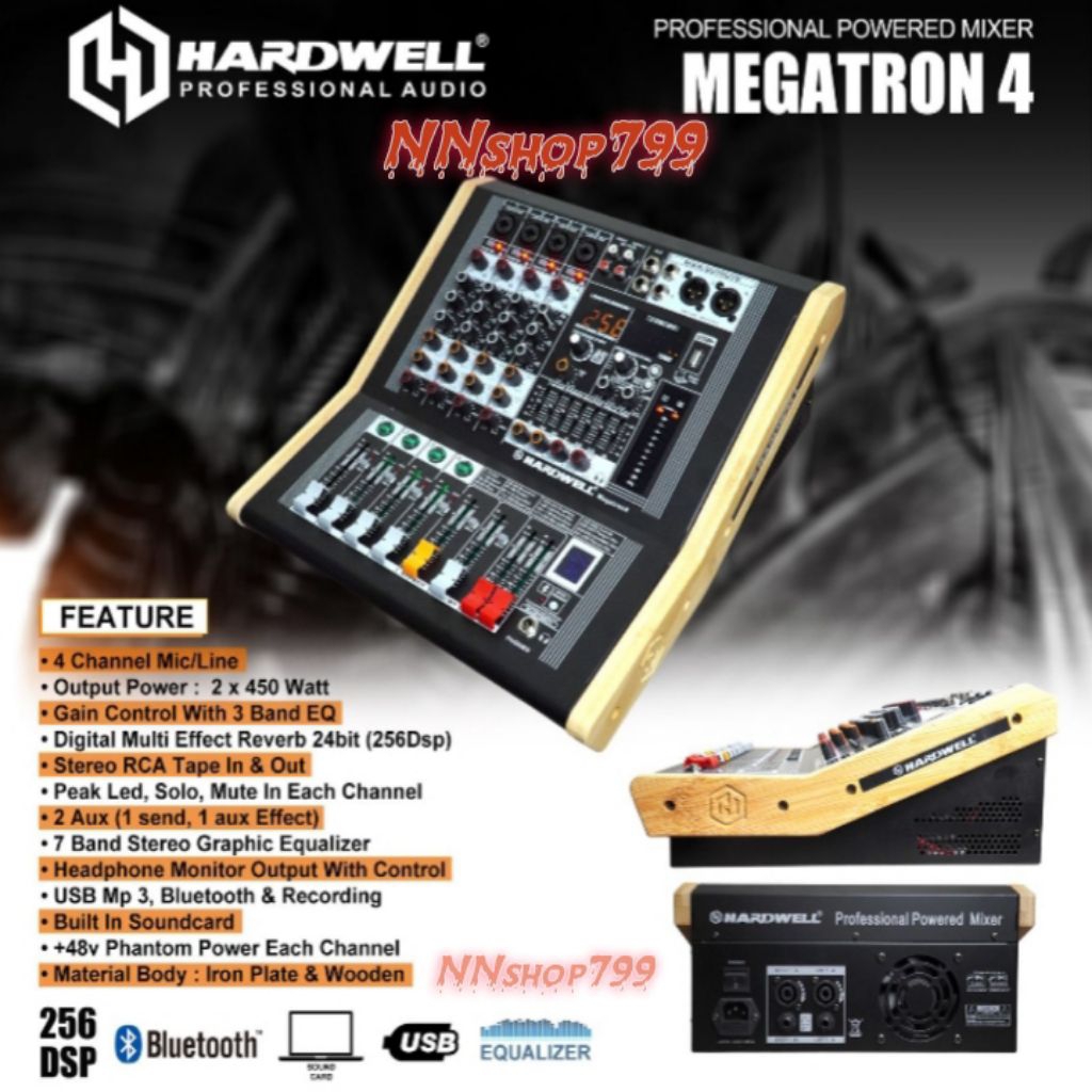 Jual Power Mixer Hardwell Megatron 4 (256DSP) Hardwell Megatron 4 ...