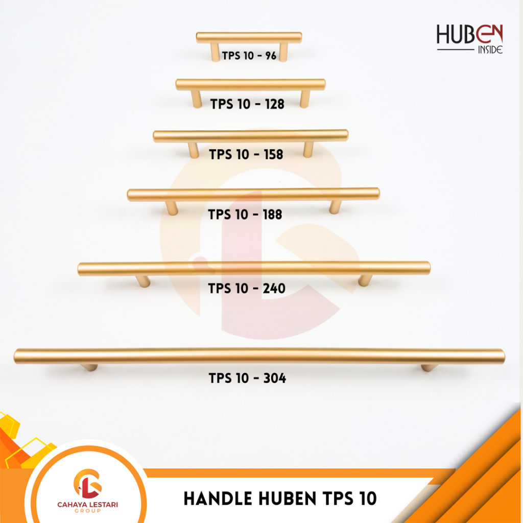 Jual HUBEN TPS 10 - 304 GOLD Handle Handel Pintu / Tarikan Laci ...