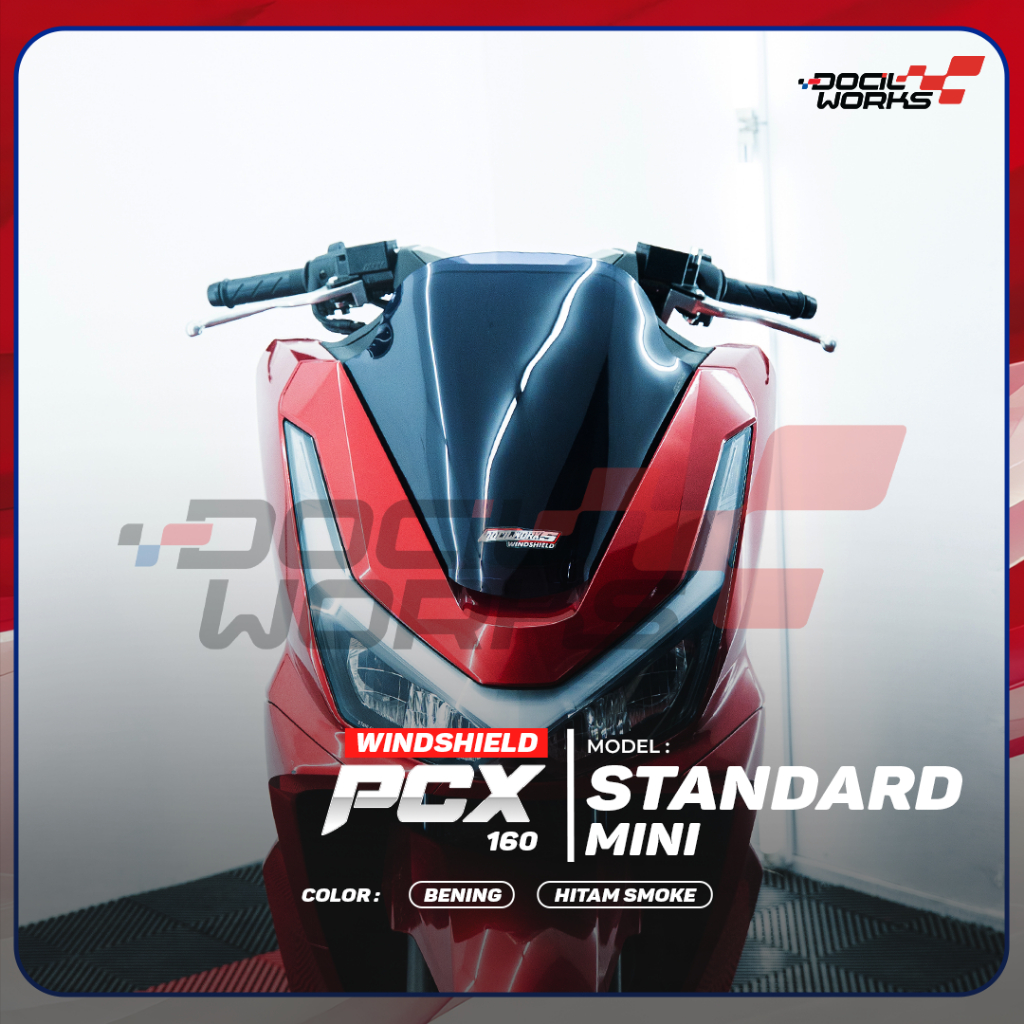 Jual Docilworks - Visor Windshield Standar Mini 3MM PCX 160 Roadsync (2025) | Shopee Indonesia