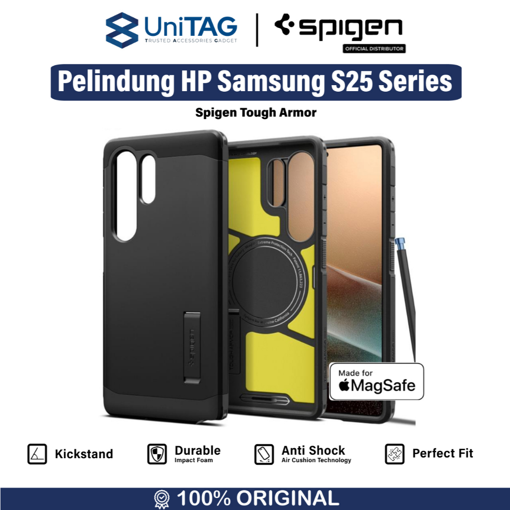 Jual Case Samsung Galaxy S25 Ultra Plus Spigen Tough Armor MagFit Anti ...