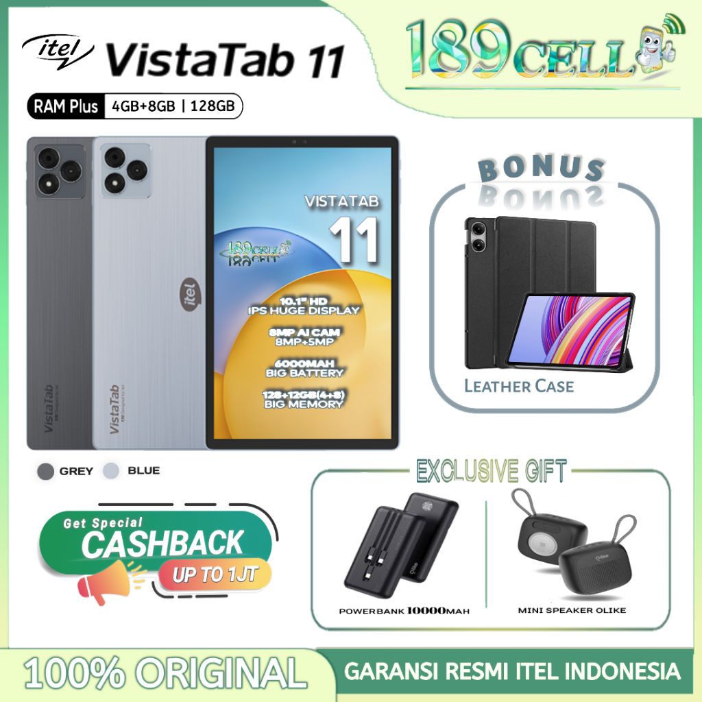 Jual ITEL VISTATAB 11 RAM [4+8GB/128GB] - itel Vistatab11 [4/128GB ...