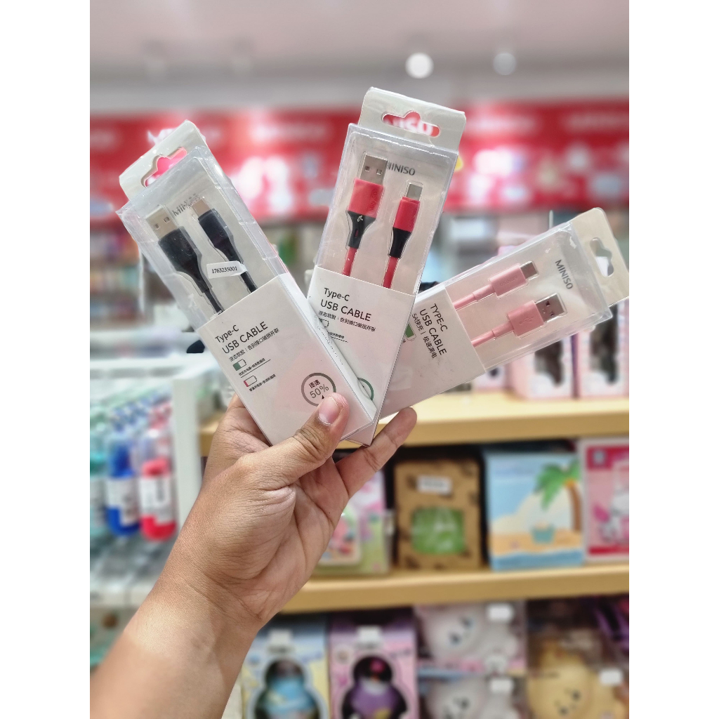 Jual MINISO ROMOSS 1m Charging Cable Data USB to Type-C (3A) | Shopee ...