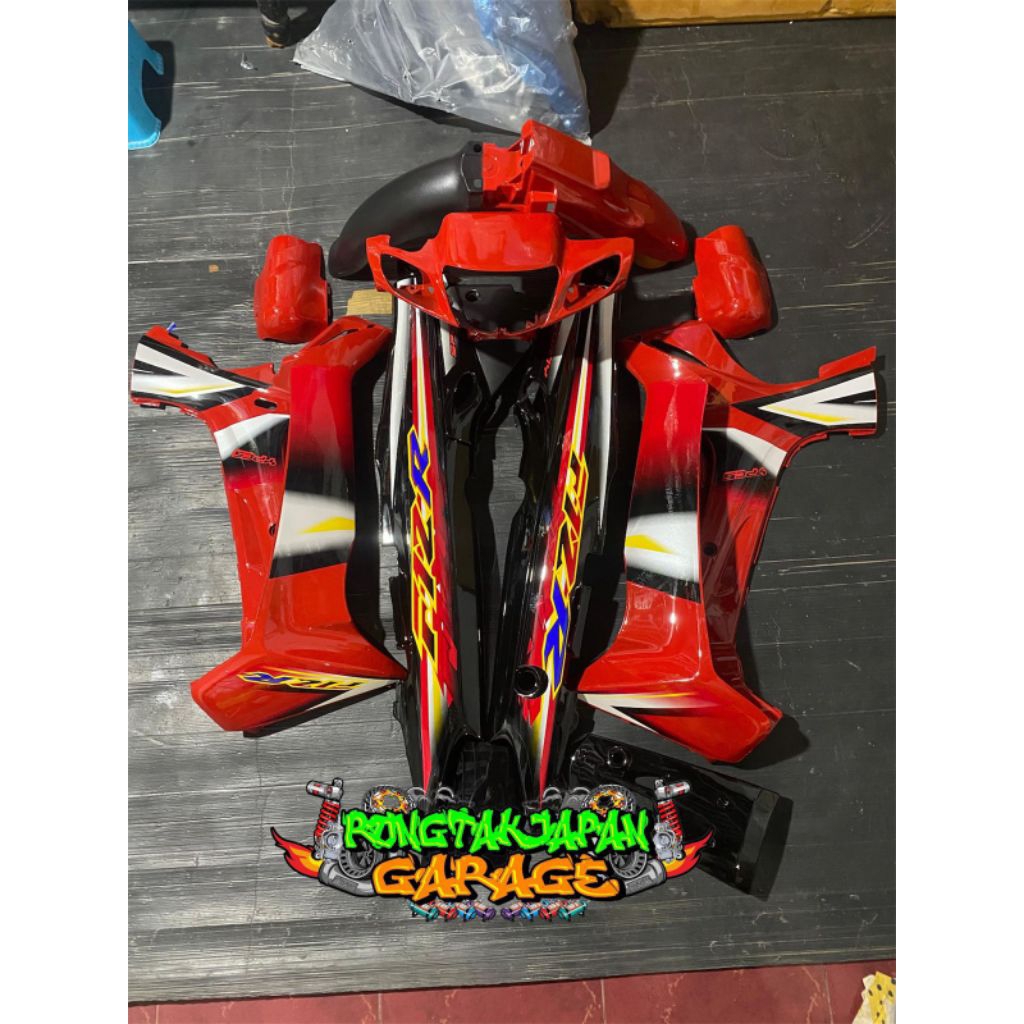 Jual full set bodi halus fiz r f1zr fizr sporty 2003 merah hitam cover ...