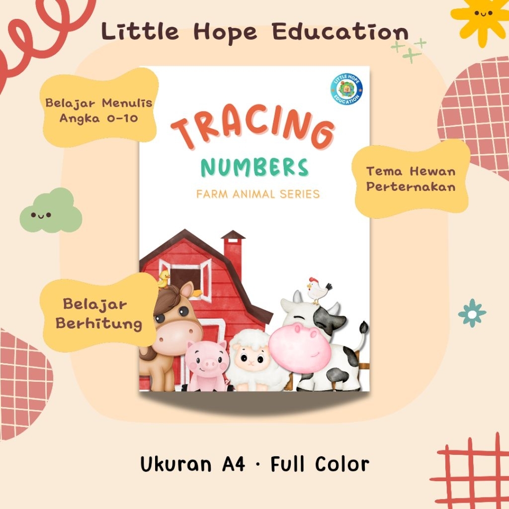 Jual Worksheet Tracing Numbers 0-10 u/ 3thn+ | Belajar Menulis Angka ...