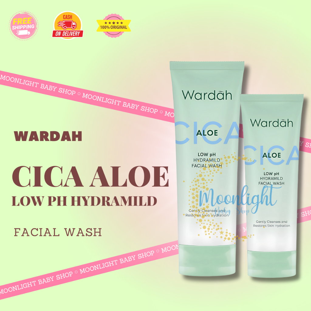Jual Wardah Cica Aloe Low pH Hydra Mild Facial Wash - Nature Daily ...
