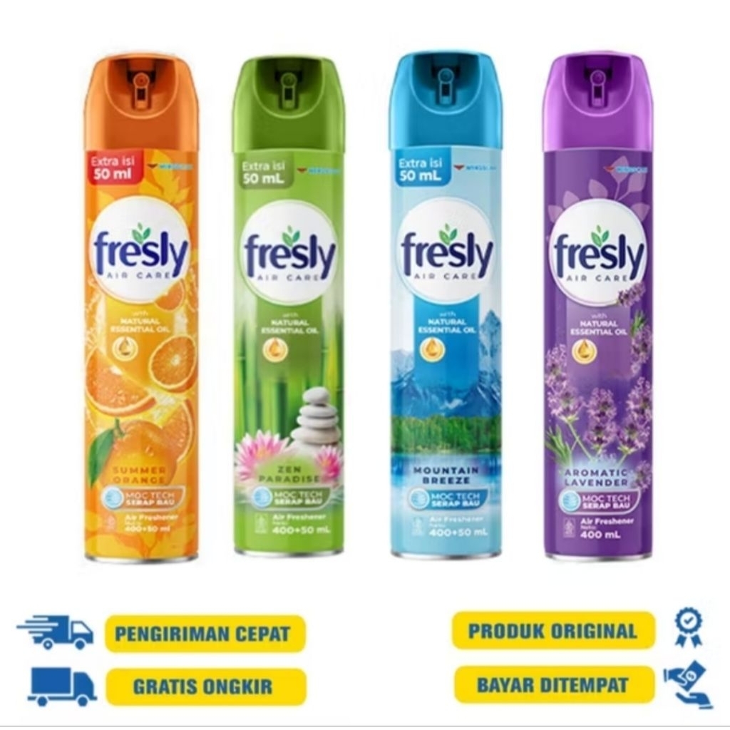 Jual Fresly Air Care Pengharum Ruangan 450ml | Shopee Indonesia