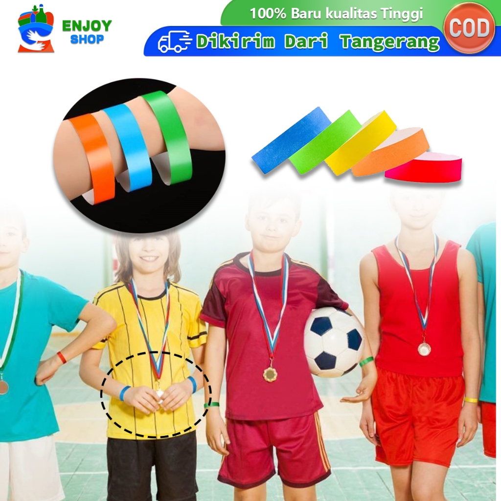 Jual 100pcs Gelang Tiket PVC Gelang Event Tangan Sekali Wahana Entry ...