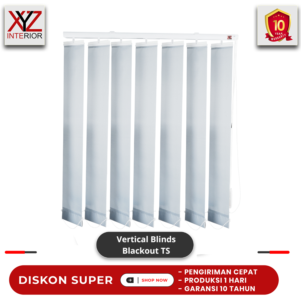Jual XYZ INTERIOR - Nove Vertical Blind Indoor Blackout 100% - Ukuran Custom | Shopee Indonesia