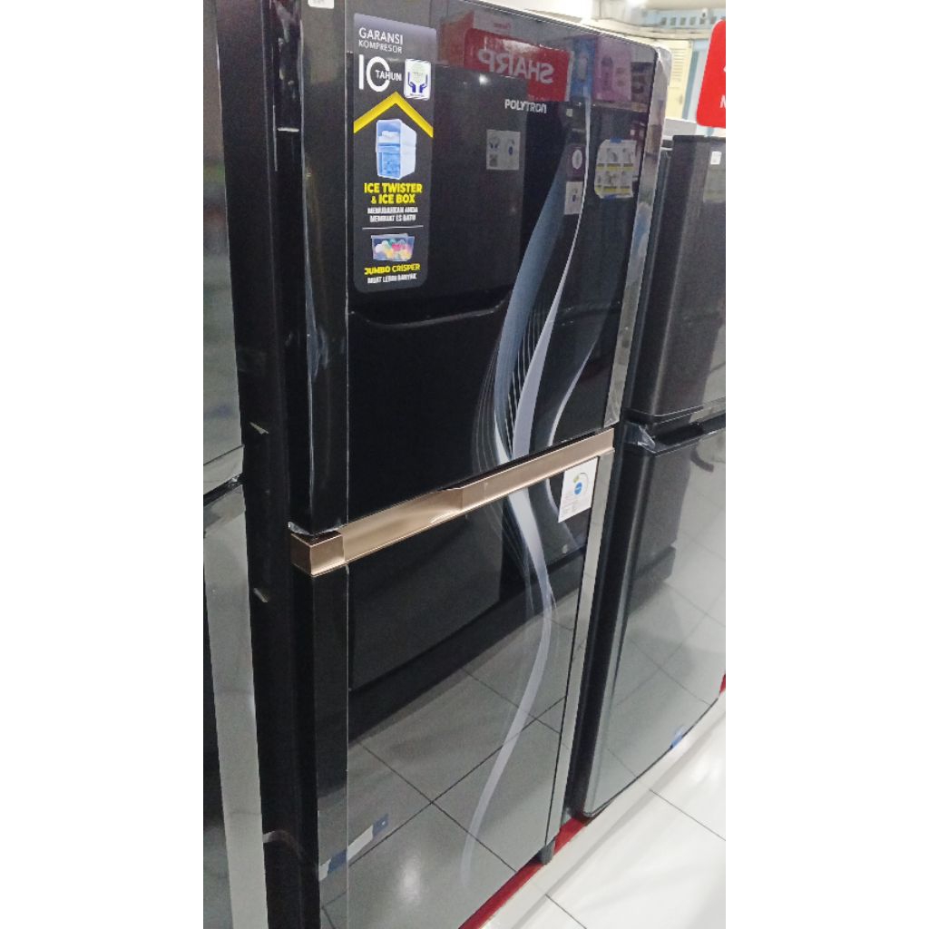Jual kulkas 2 pintu 166 liter polytron prm 20cld garansi resmi promo ...